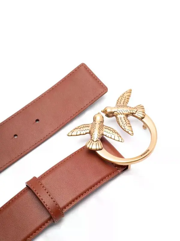 Pinko Love Birds Leather Belt