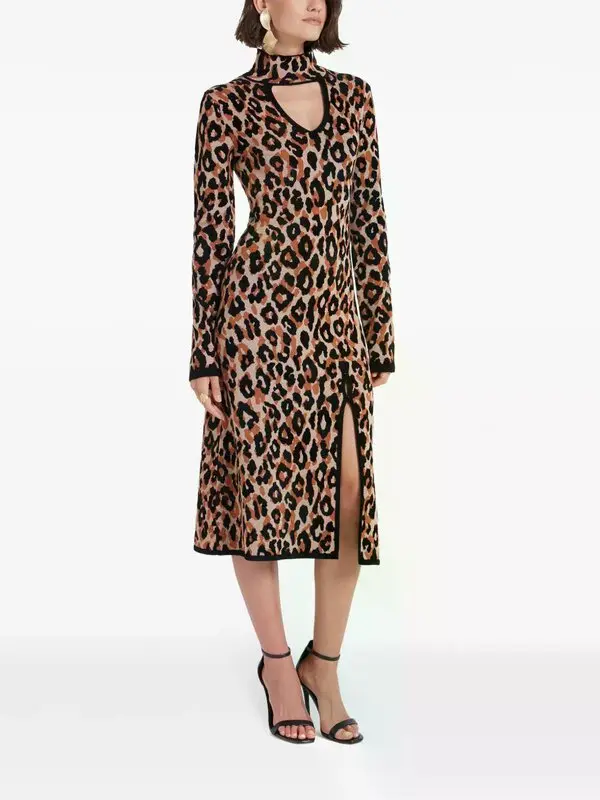 side slit knit dress Openwork Side Slit Knit Dress Orange / One Size main image 0