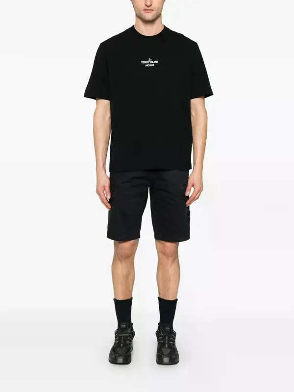 Stone Island Compass-badge Shorts - Black