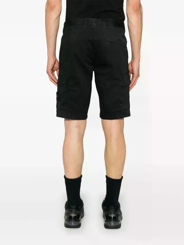 Stone Island Compass-badge Shorts - Black