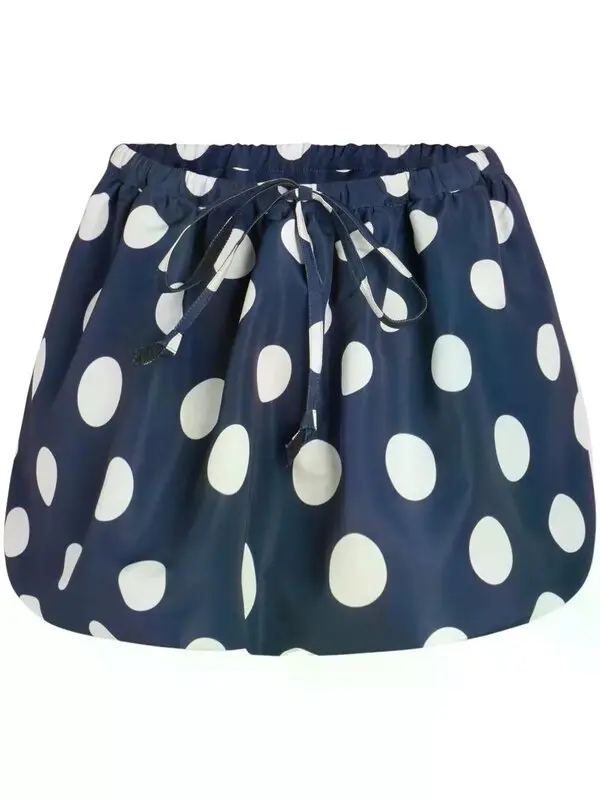 Patou Puffy Faille Mini Skirt
