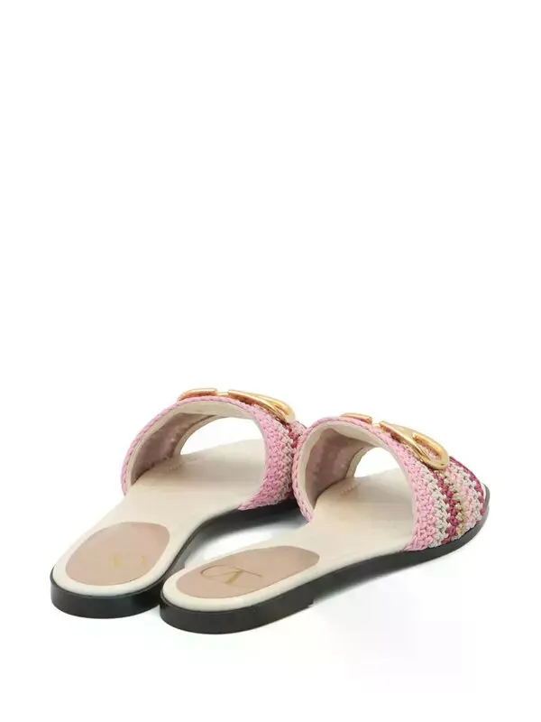 Valentino Garavani Vlogo Signature Slides - Pink