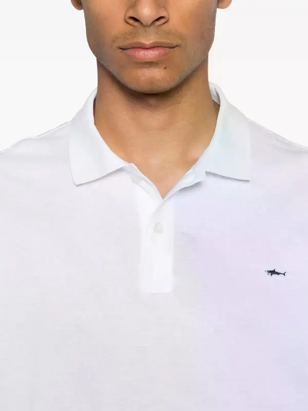 Paul & Shark Logo-patch Polo Shirt - White