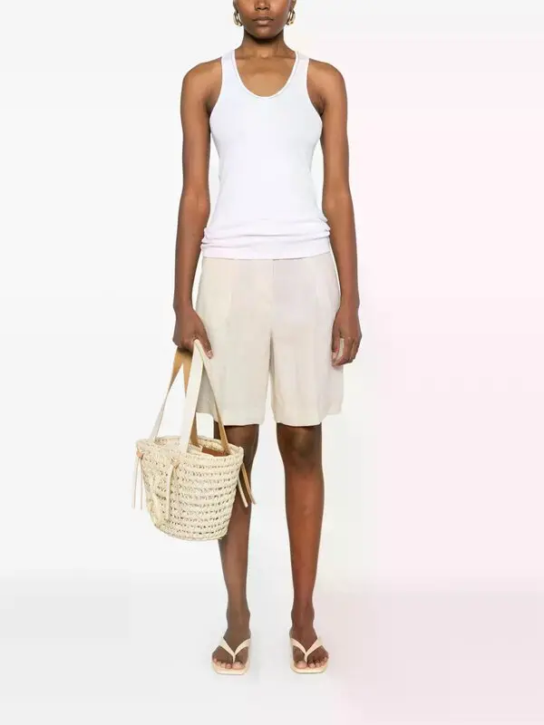 Peserico Beaded Trim-detail Tank Top