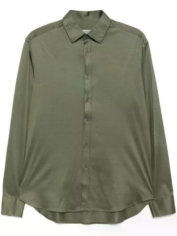 Canali Button-up Shirt - Green