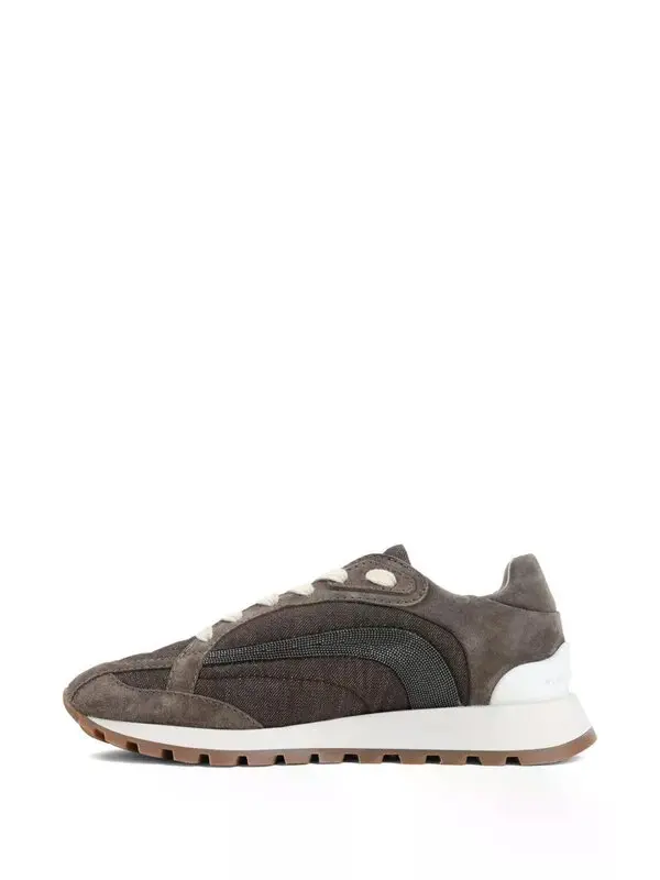 Brunello Cucinelli Monili-detail Sneakers - Grey