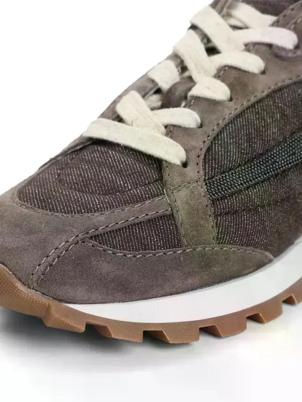 Brunello Cucinelli Monili-detail Sneakers - Grey