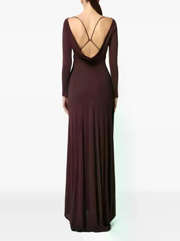 Elisabetta Franchi Draped Jersey Gown