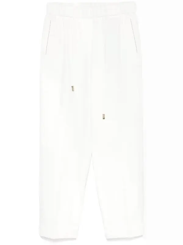 Peserico Beaded Trim Detail Trousers - White