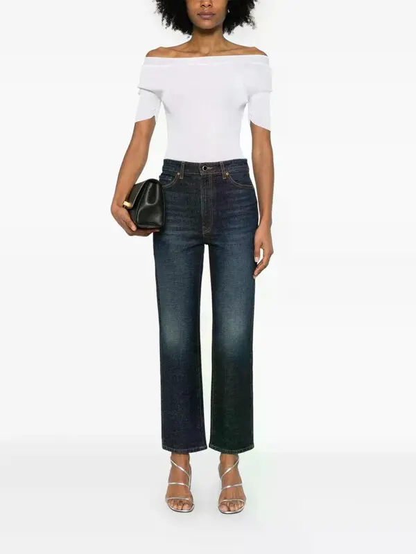 Khaite Abigail Straight-leg Jeans - Blue