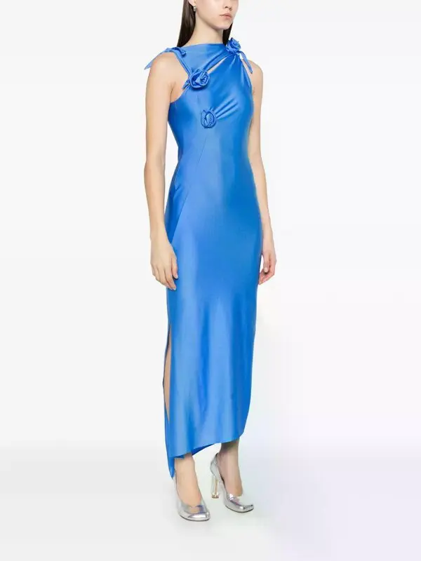 princess polly baby blue dress Coperni Twisted Asymmetric Mini Dress - Blue - 50% Off main image 1