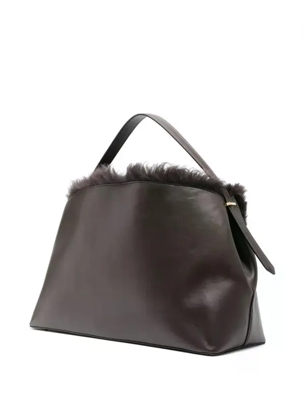 TOTEME Leather Shoulder Bag - Brown