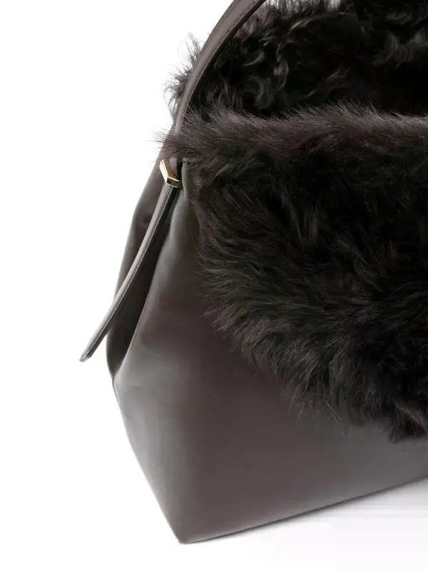 TOTEME Leather Shoulder Bag - Brown