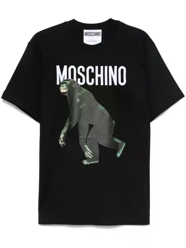 Moschino Graphic-print T-shirt - Black