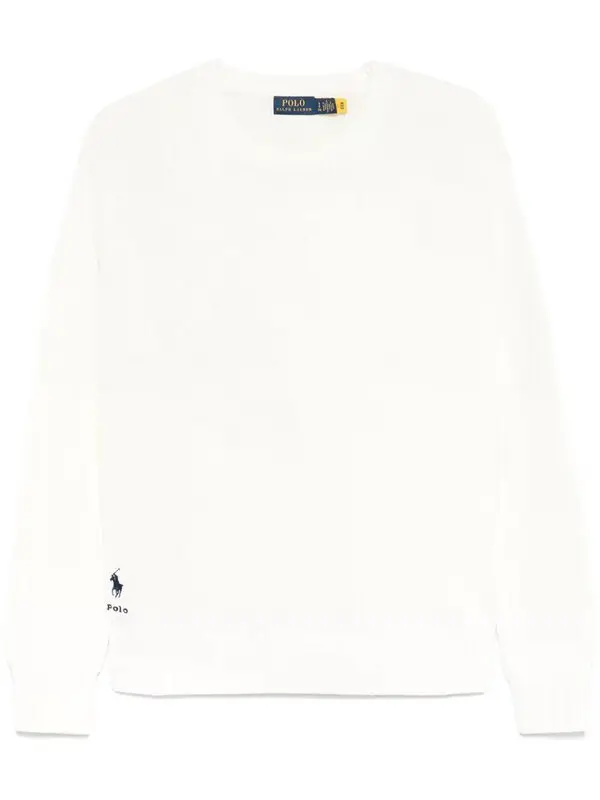 Polo Ralph Lauren Pony Motif Sweater - White