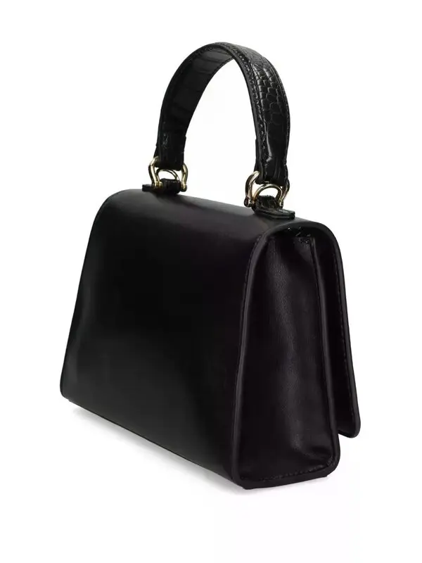 Moschino Foldover Top Handle Tote - Black