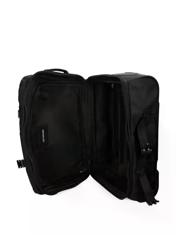 Moschino Logo Plaque Luggage