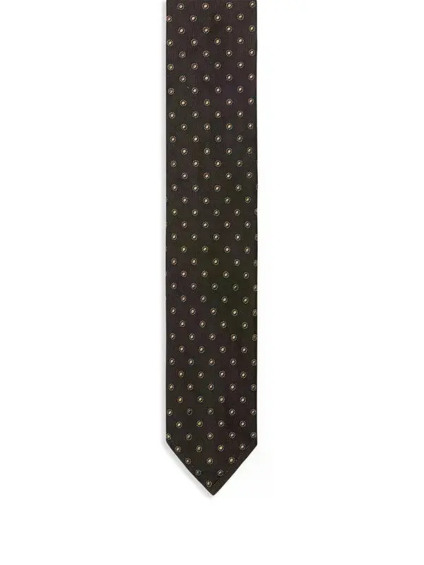 Dsquared2 Printed Silk Tie - Brown