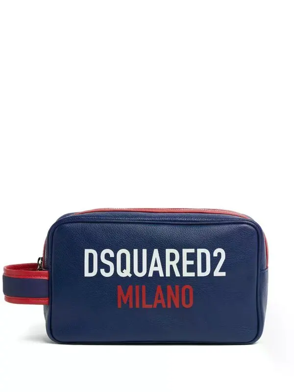 Dsquared2 Logo-print Wash Bag - Blue