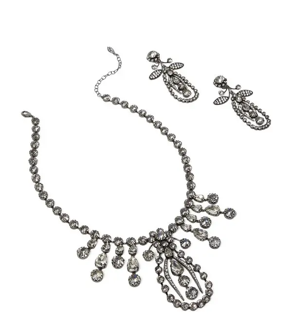 Marina Rinaldi Xiria Necklace And Earrings Set - Silver