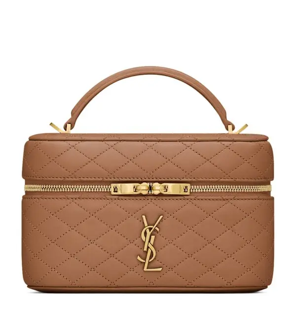 Saint Laurent Gaby Vanity Bag - Brown