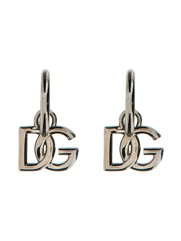 Dolce & Gabbana Dg Logo Earrings - Silver