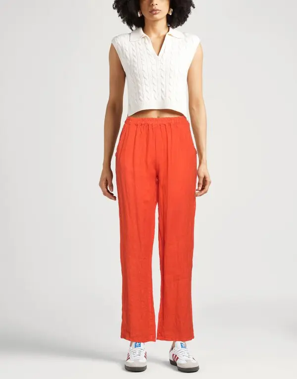 CARACTÈRE Linen Straight-leg Pants