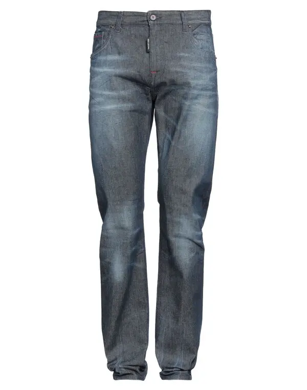 TAKESHY KUROSAWA Straight Leg Jeans With Stud Embellishments