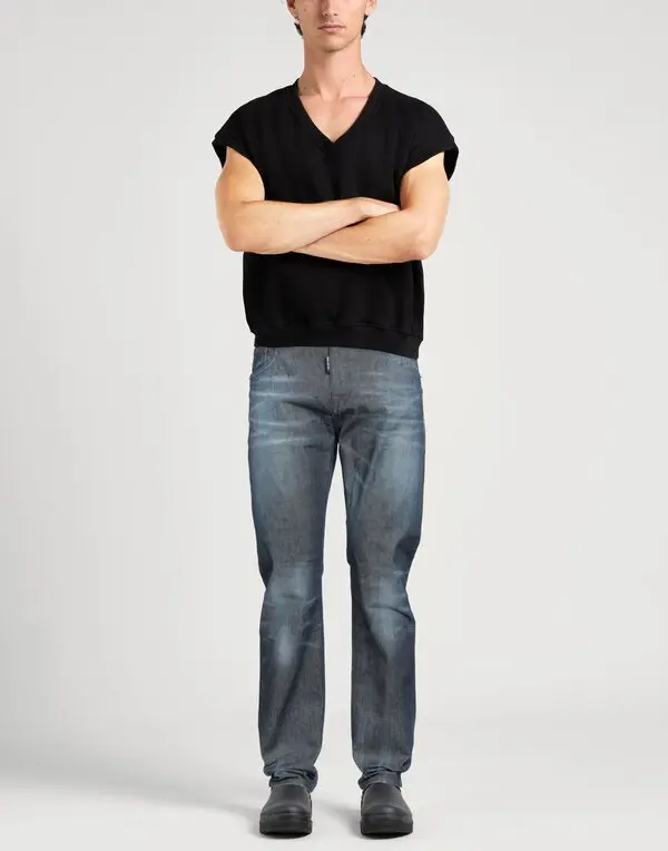 TAKESHY KUROSAWA Straight Leg Jeans With Stud Embellishments