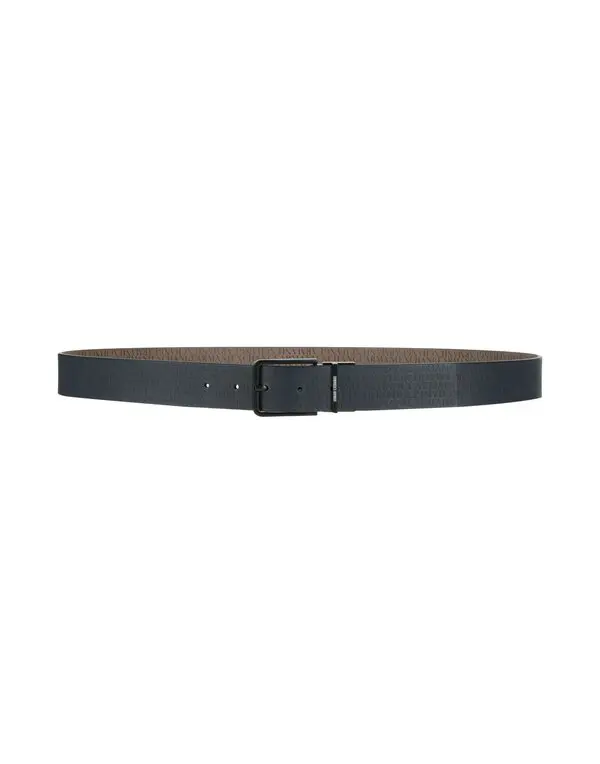 Armani Exchange Textured Leather Belt With Buckle