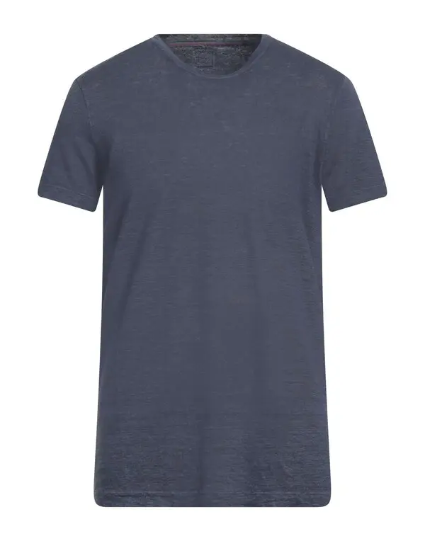 120% Lino T-shirt Size Linen - Blue