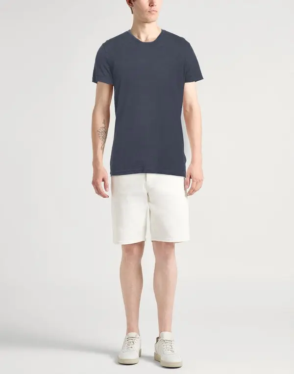 120% Lino T-shirt Size Linen - Blue