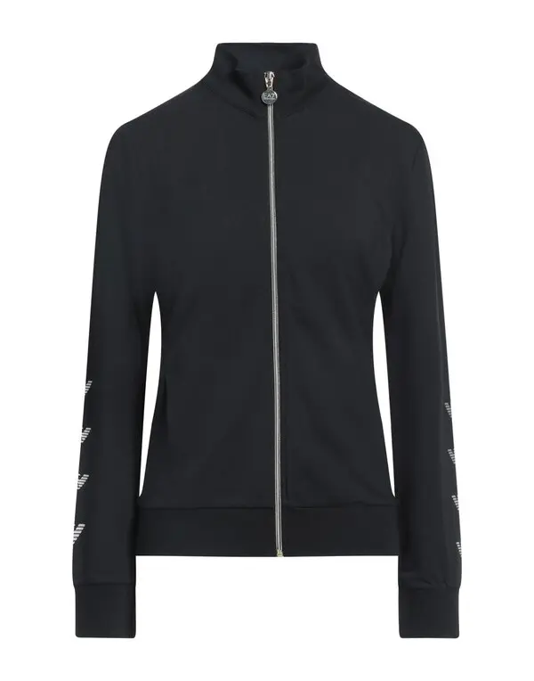EA7 Organic Cotton Blend Sweatshirt - Black