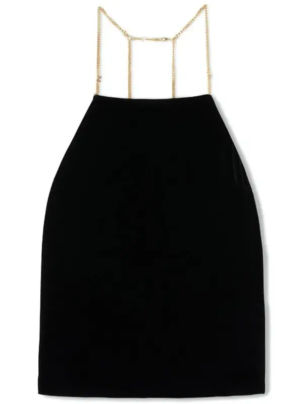Palm Angels Chain Velvet Top