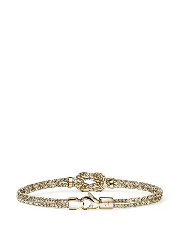 John Hardy 14k Yellow Love Knot Diamond Bracelet - Gold