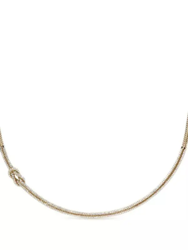 John Hardy 14k Yellow Love Knot Diamond Necklace - Gold