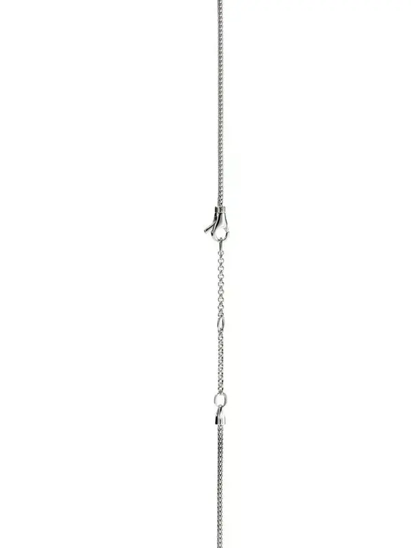 John Hardy Sterling Love Knot Y Diamond Necklace - Silver