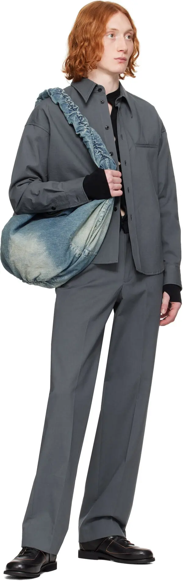 【OUAT】 OFFICE TOTE Ouat Office Denim Tote - Navy | Editorialist