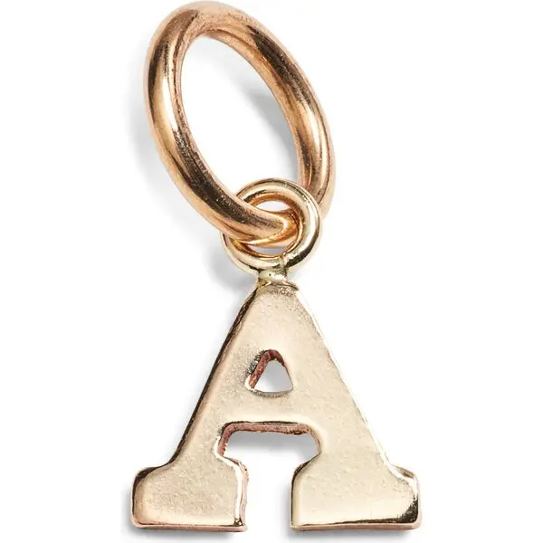 NASHELLE Initial Charm - Gold Fill - A