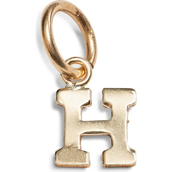 NASHELLE Initial Charm - Gold Fill - H