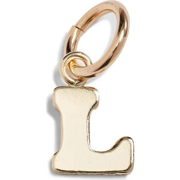 NASHELLE Initial Charm - Gold Fill - L