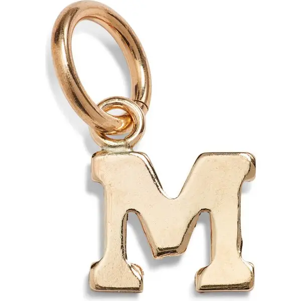 NASHELLE Initial Charm - Gold Fill - M