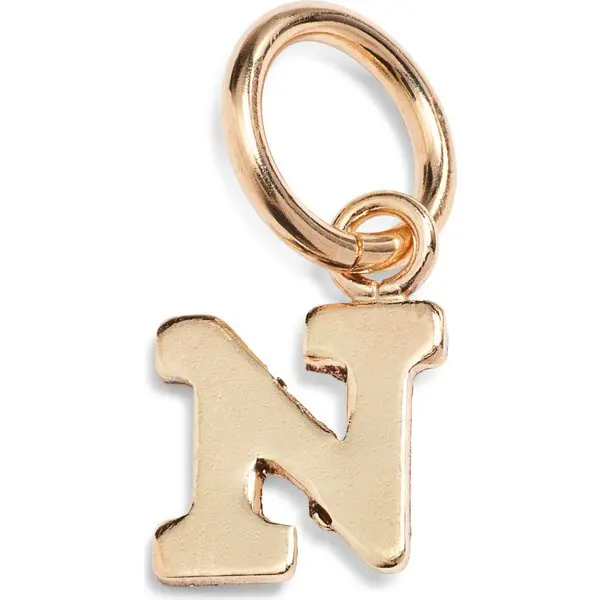 NASHELLE Initial Charm - Gold Fill - N