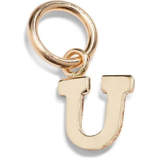 NASHELLE Initial Charm - Gold Fill - U