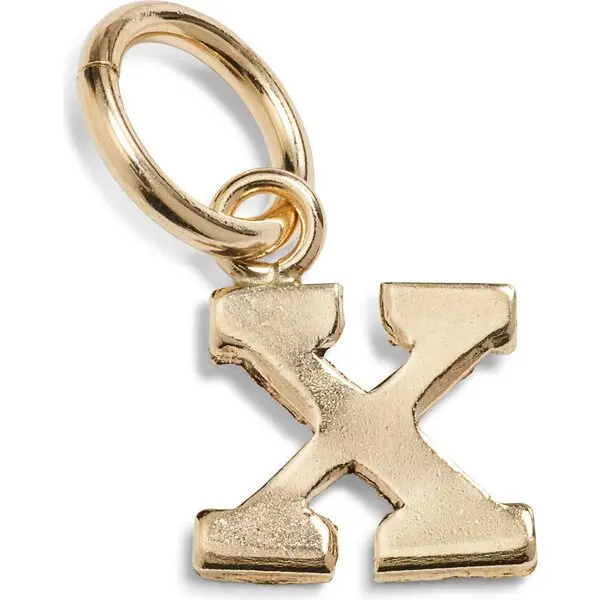 NASHELLE Initial Charm - Gold Fill - X