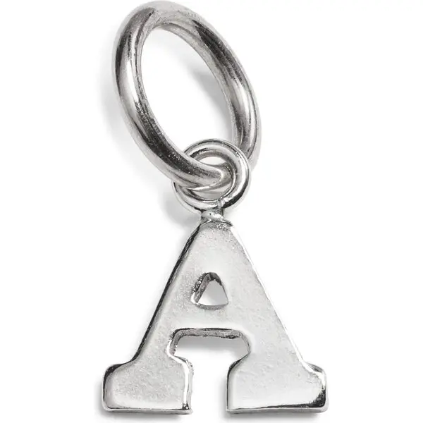NASHELLE Initial Charm - Sterling Silver - A