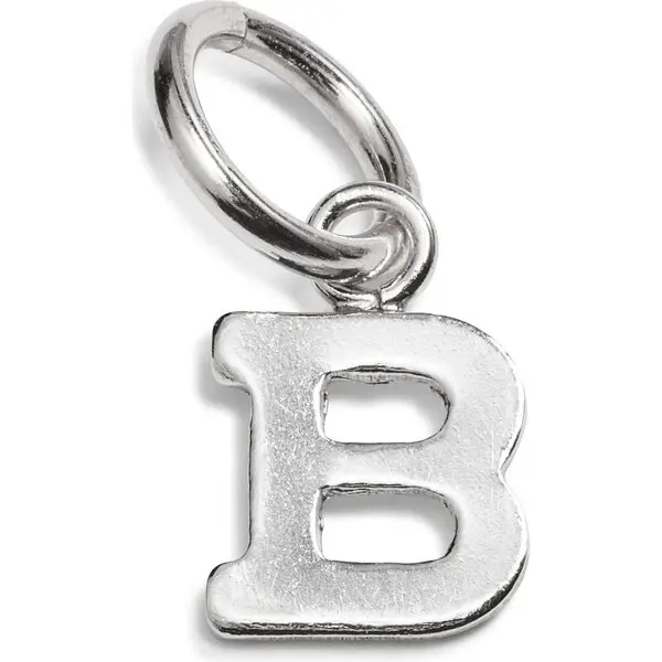 NASHELLE Initial Charm - Sterling Silver - B