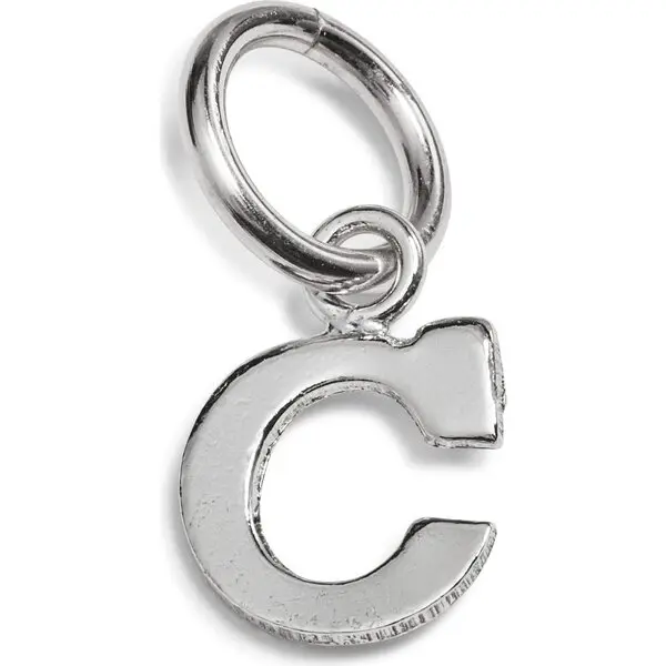 NASHELLE Initial Charm - Sterling Silver - C