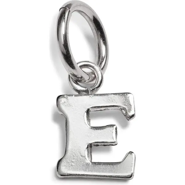 NASHELLE Initial Charm - Sterling Silver - E