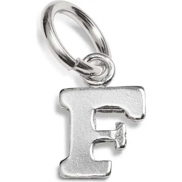 NASHELLE Initial Charm - Sterling Silver - F